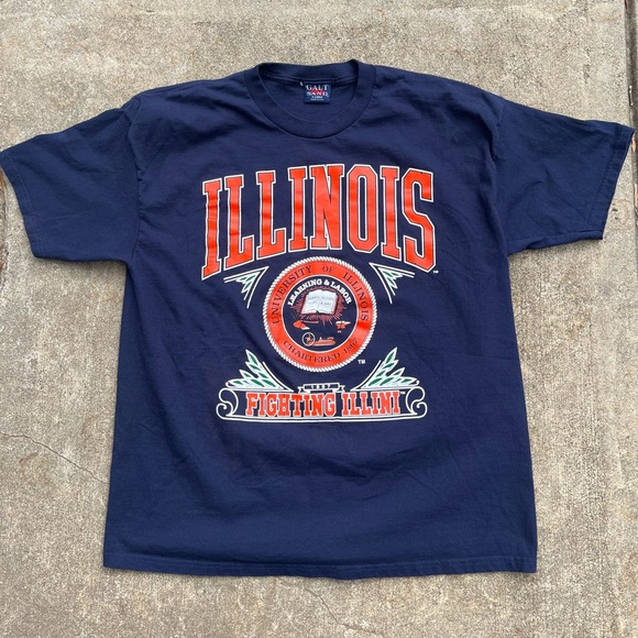 Galt Sand | Shirts | Vintage Fighting Illini Tee | Poshmark